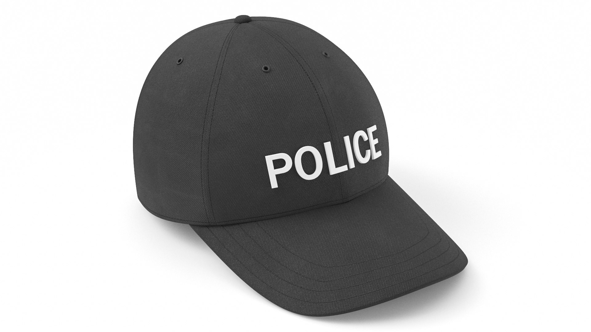 3D Police Baseball Cap Model - TurboSquid 2292821