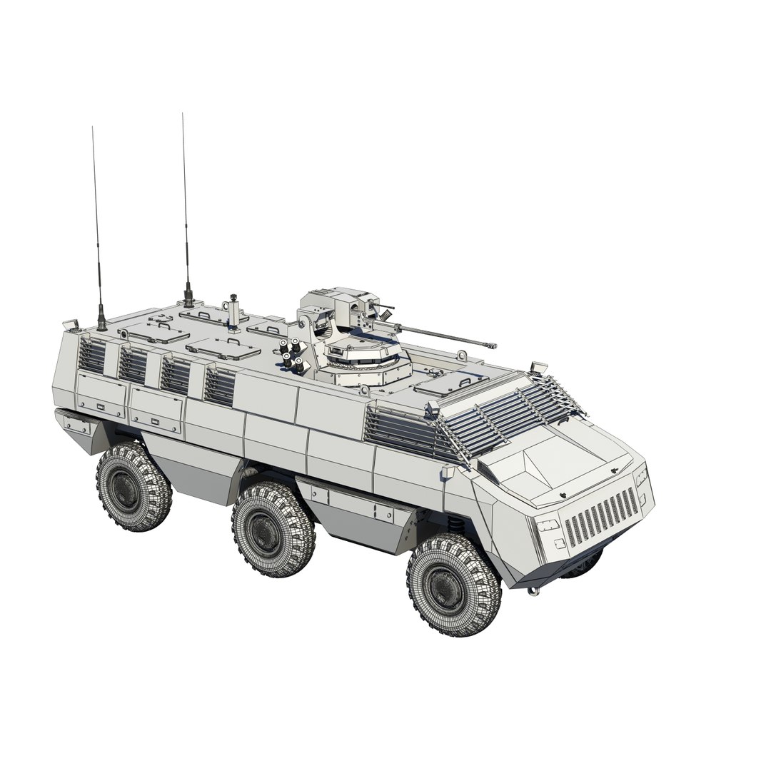 Mbombe Armoured Fighting 3D Model - TurboSquid 1203127
