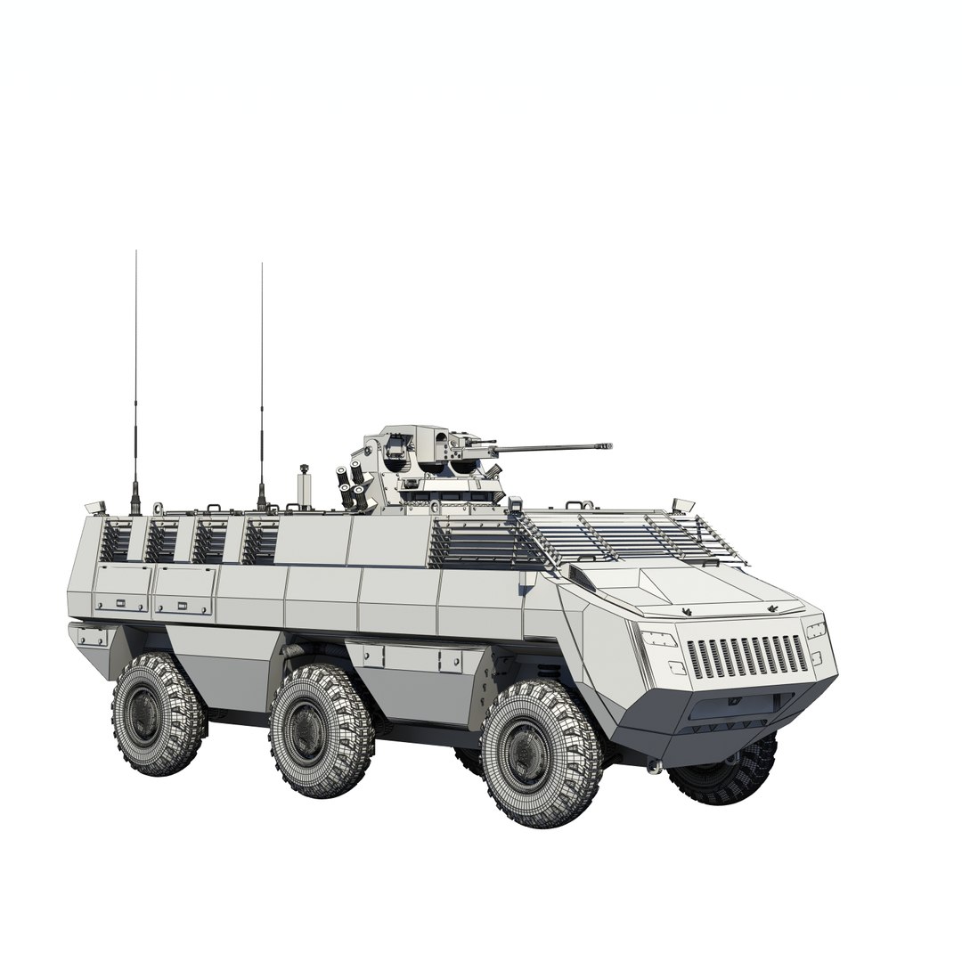 Mbombe Armoured Fighting 3D Model - TurboSquid 1203127
