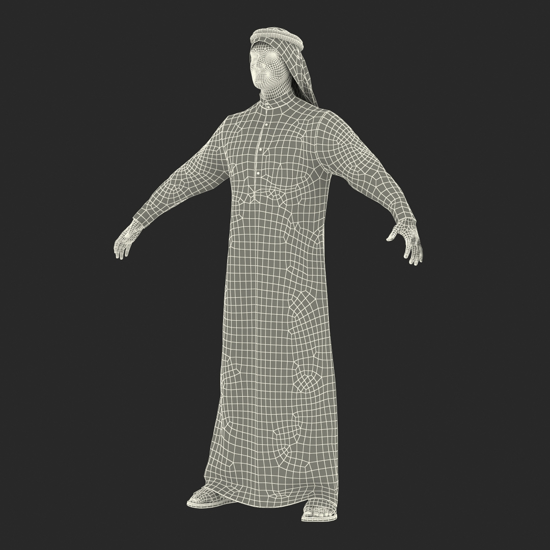 3d arab man