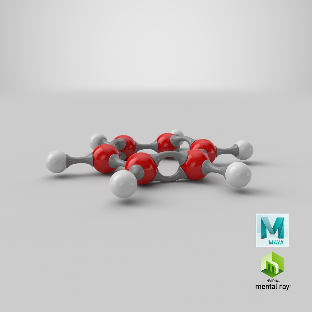3D Model Benzene Molecular - TurboSquid 1282326