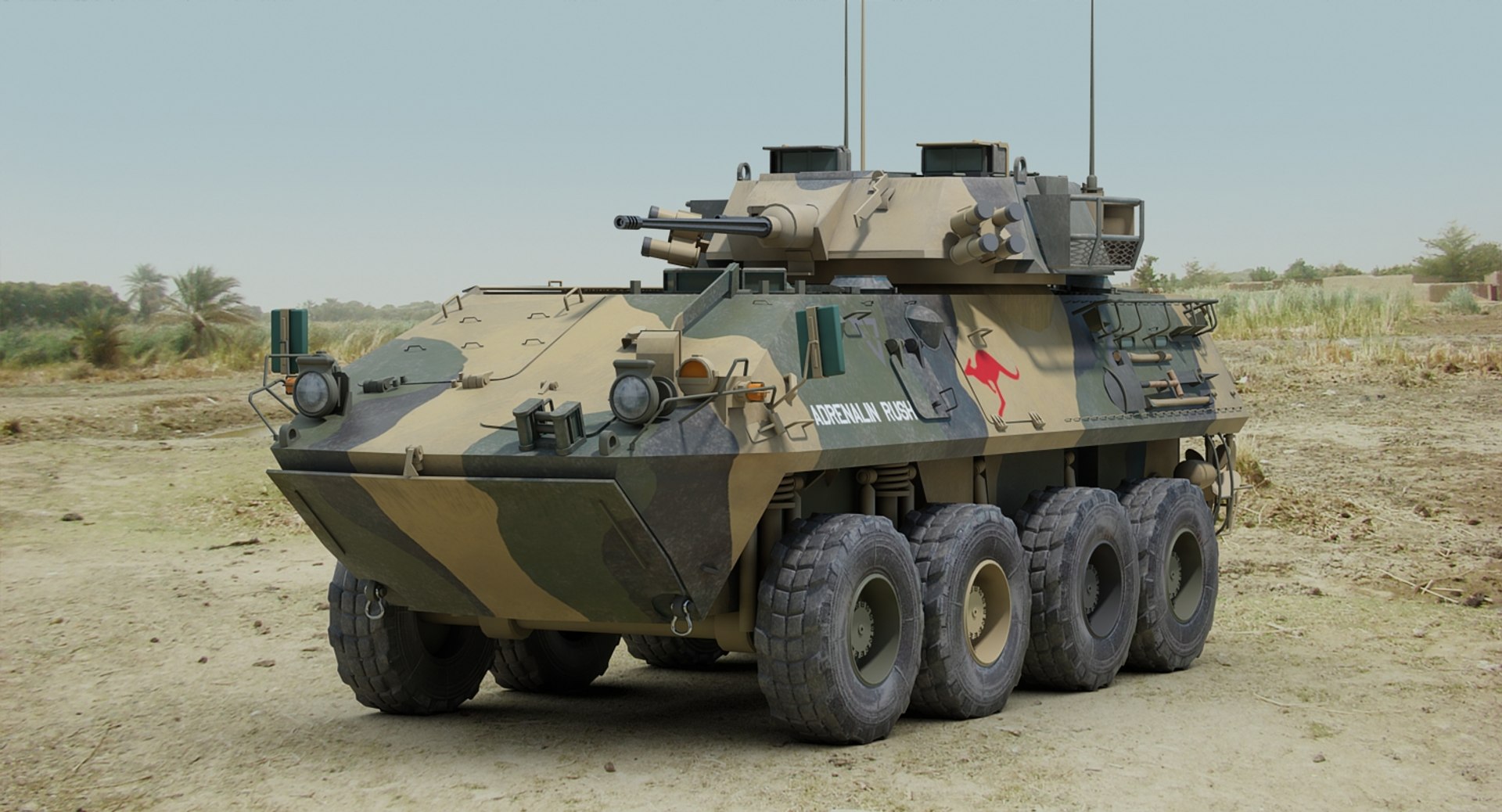 Australian Vehicle Aslav 3d Lwo
