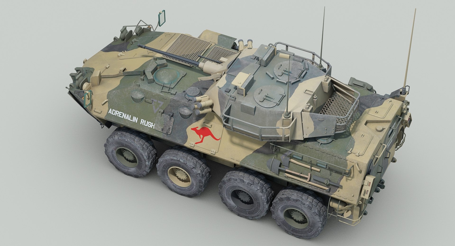 Australian Vehicle Aslav 3d Lwo