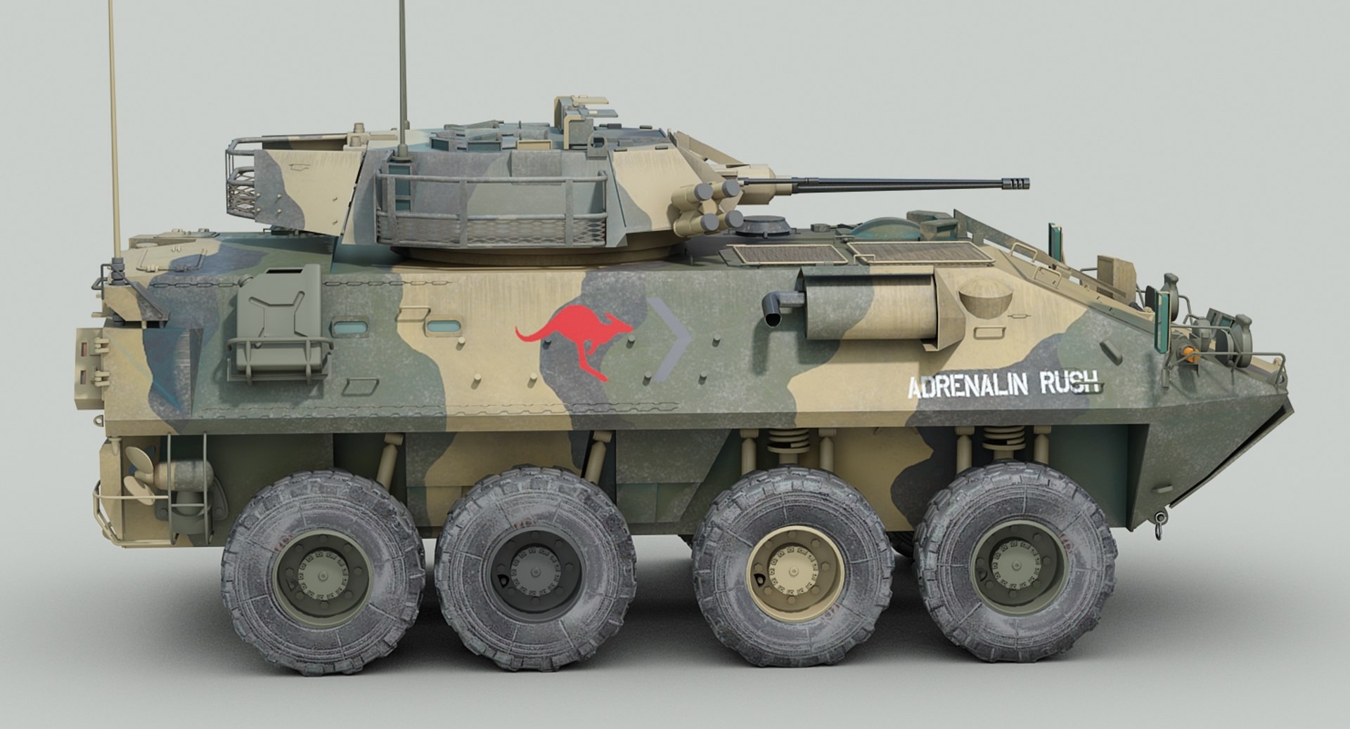 Australian Vehicle Aslav 3d Lwo