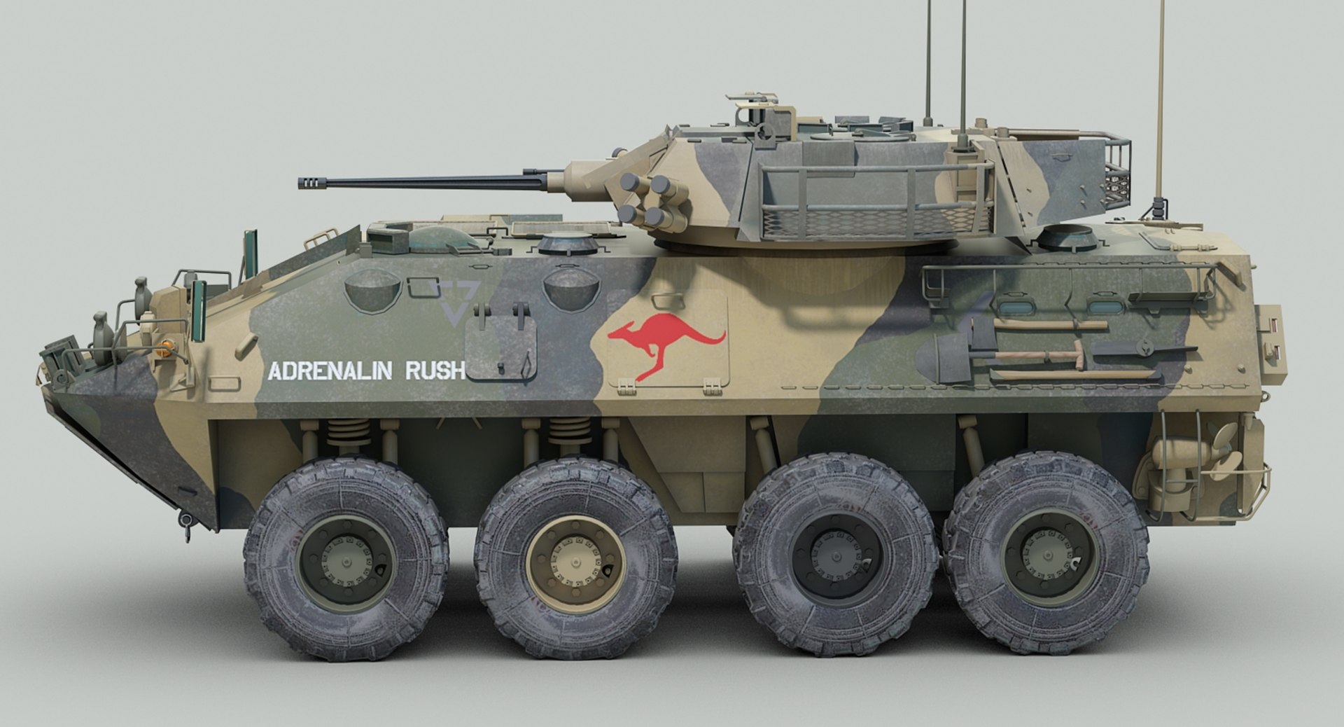 Australian Vehicle Aslav 3d Lwo