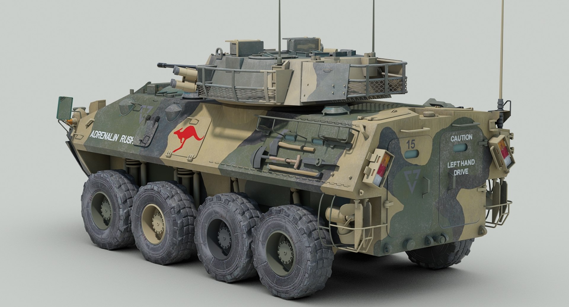 Australian Vehicle Aslav 3d Lwo