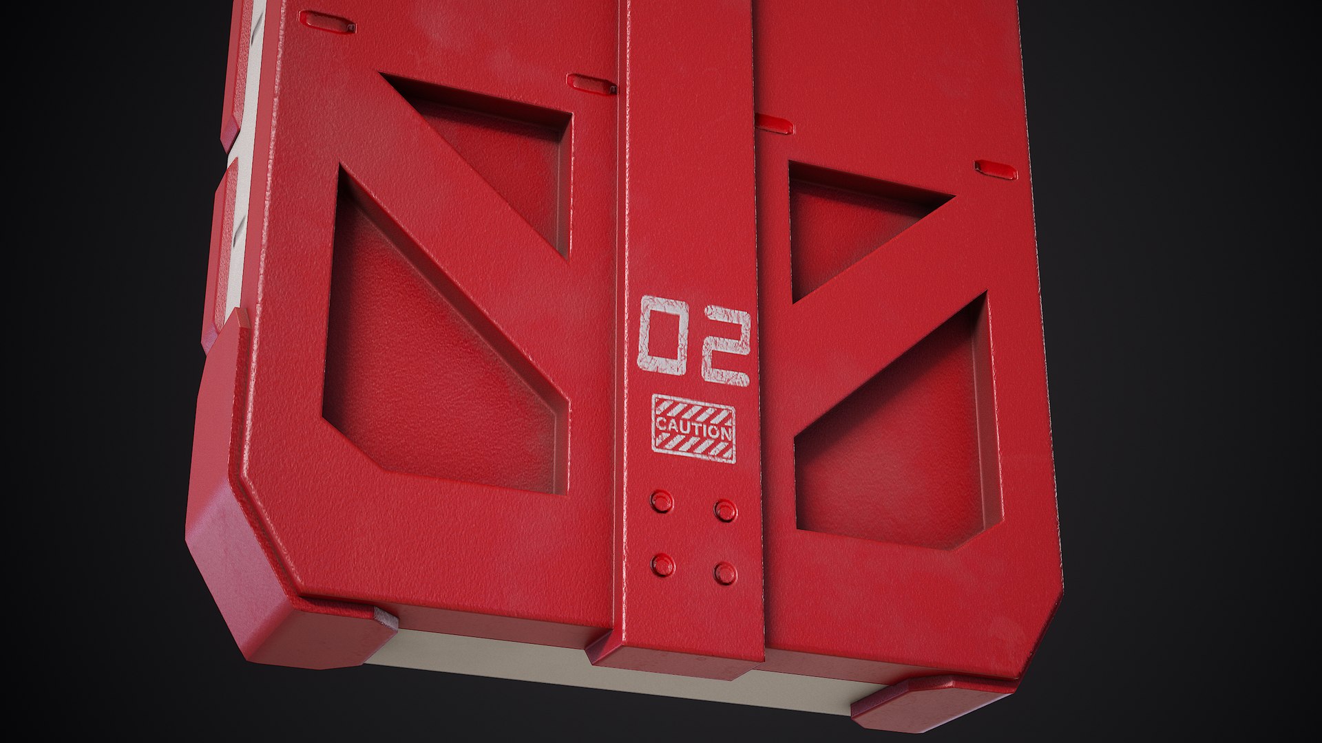 Sci-Fi First Aid Medical Box Lowpoly PBR 3D Model - TurboSquid 1754583