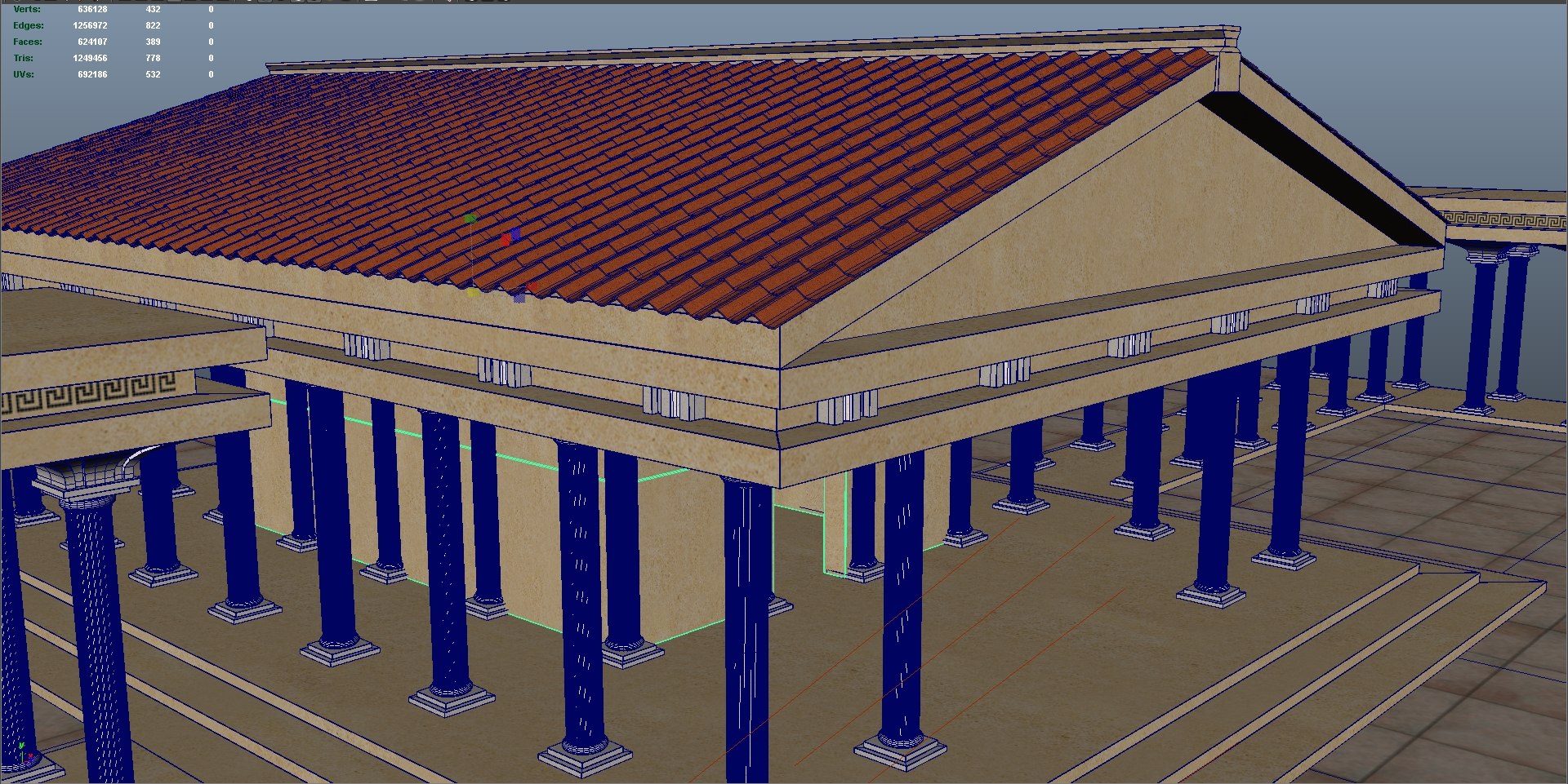 Greek Temple 3d Model