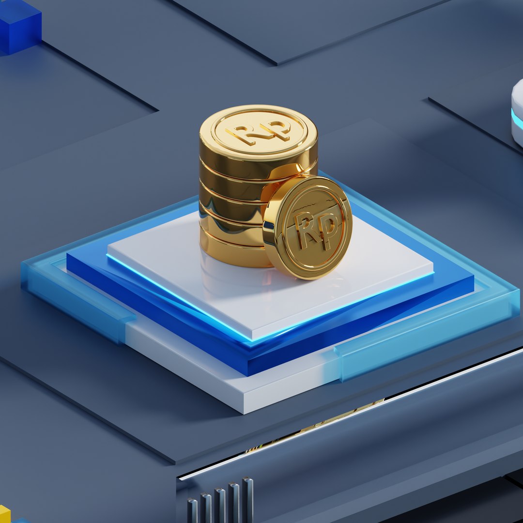 3D Isometric Bank Icon - TurboSquid 2347523