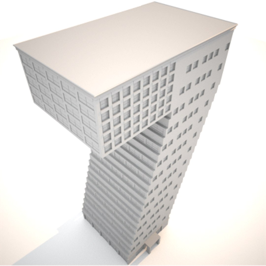 building shape number 7 c4d