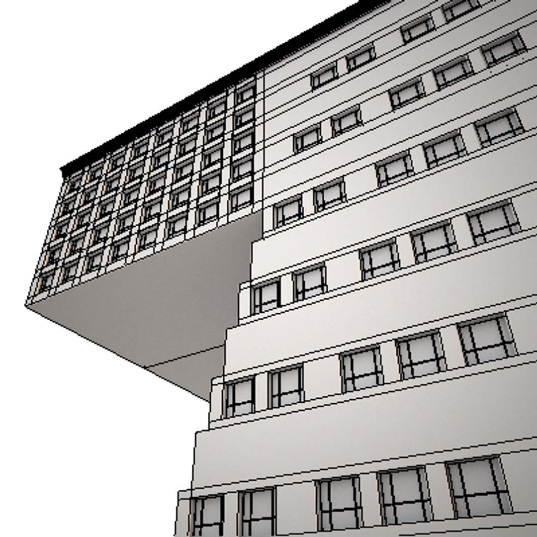 building shape number 7 c4d