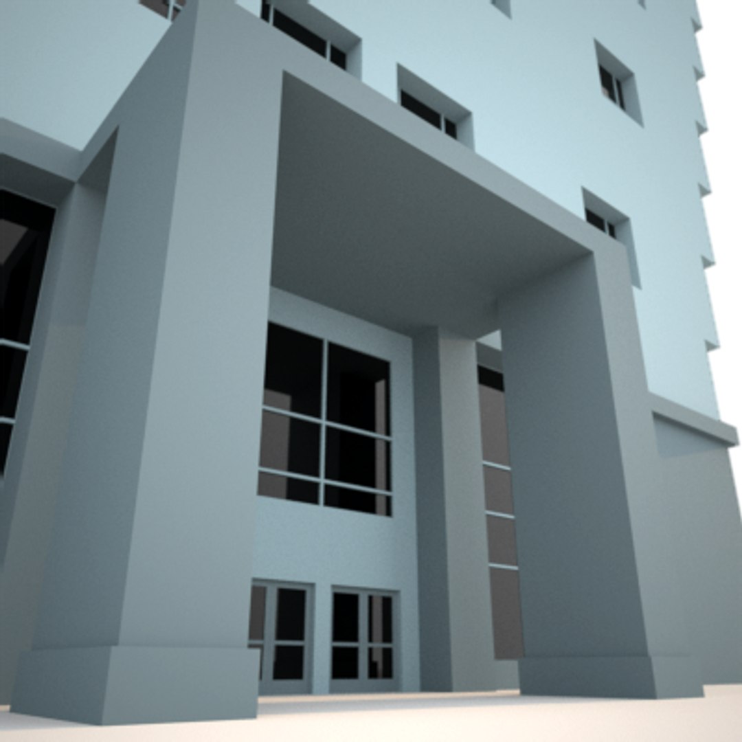 building shape number 7 c4d