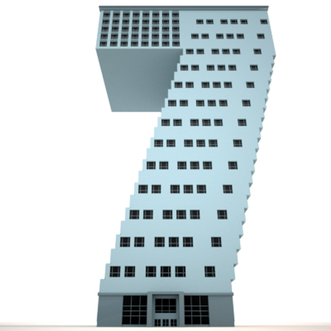 building shape number 7 c4d