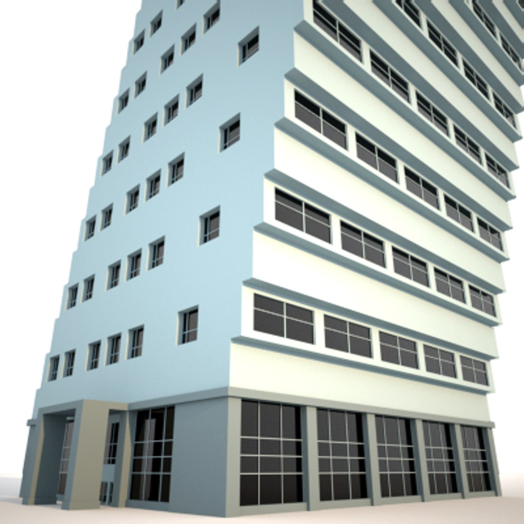 building shape number 7 c4d