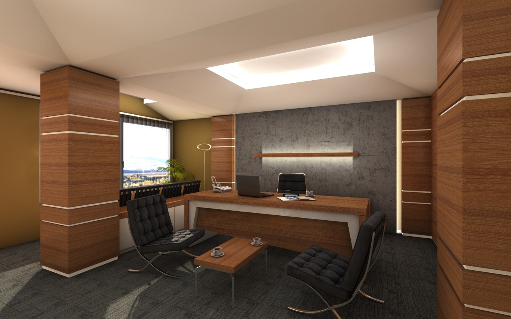 Office Scene 3D Model - TurboSquid 1281248