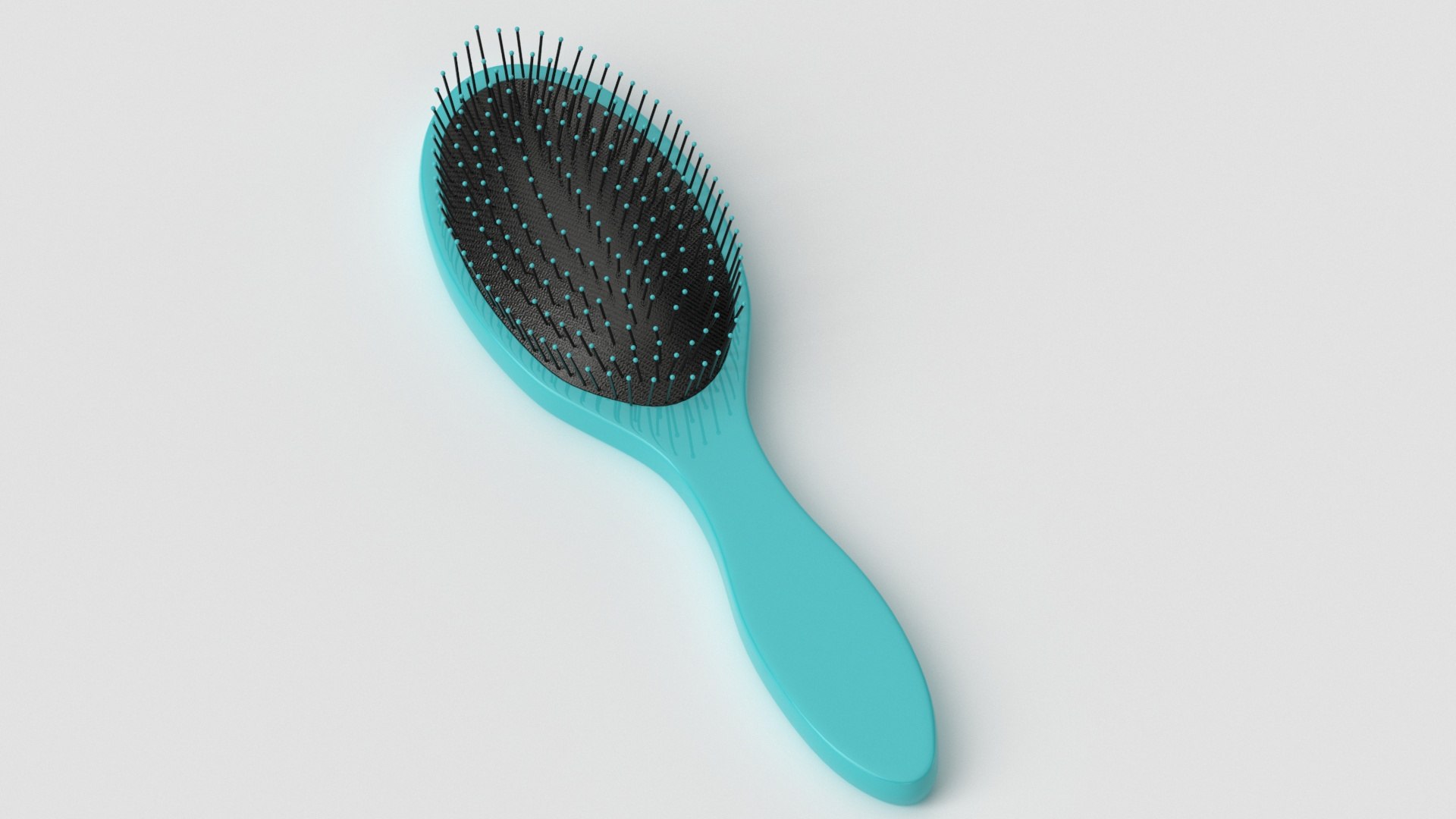 3D Blue Hair Brush Model - TurboSquid 2221857