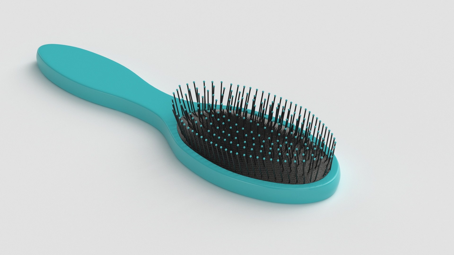 3D Blue Hair Brush Model - TurboSquid 2221857