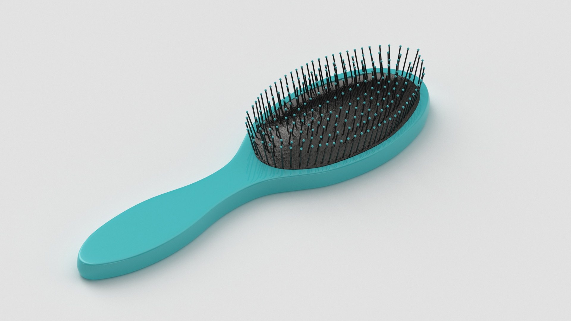 3D Blue Hair Brush Model - TurboSquid 2221857