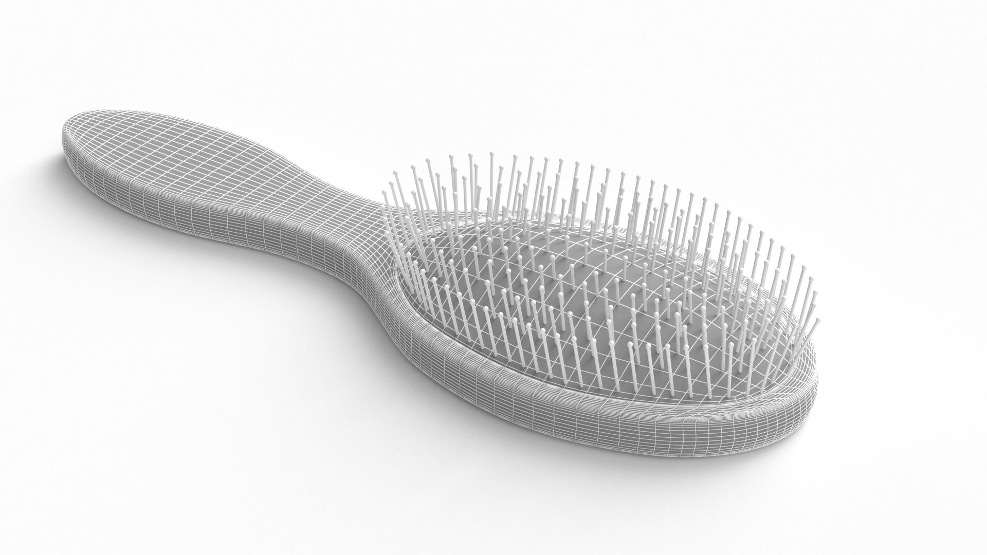 3D Blue Hair Brush Model - TurboSquid 2221857
