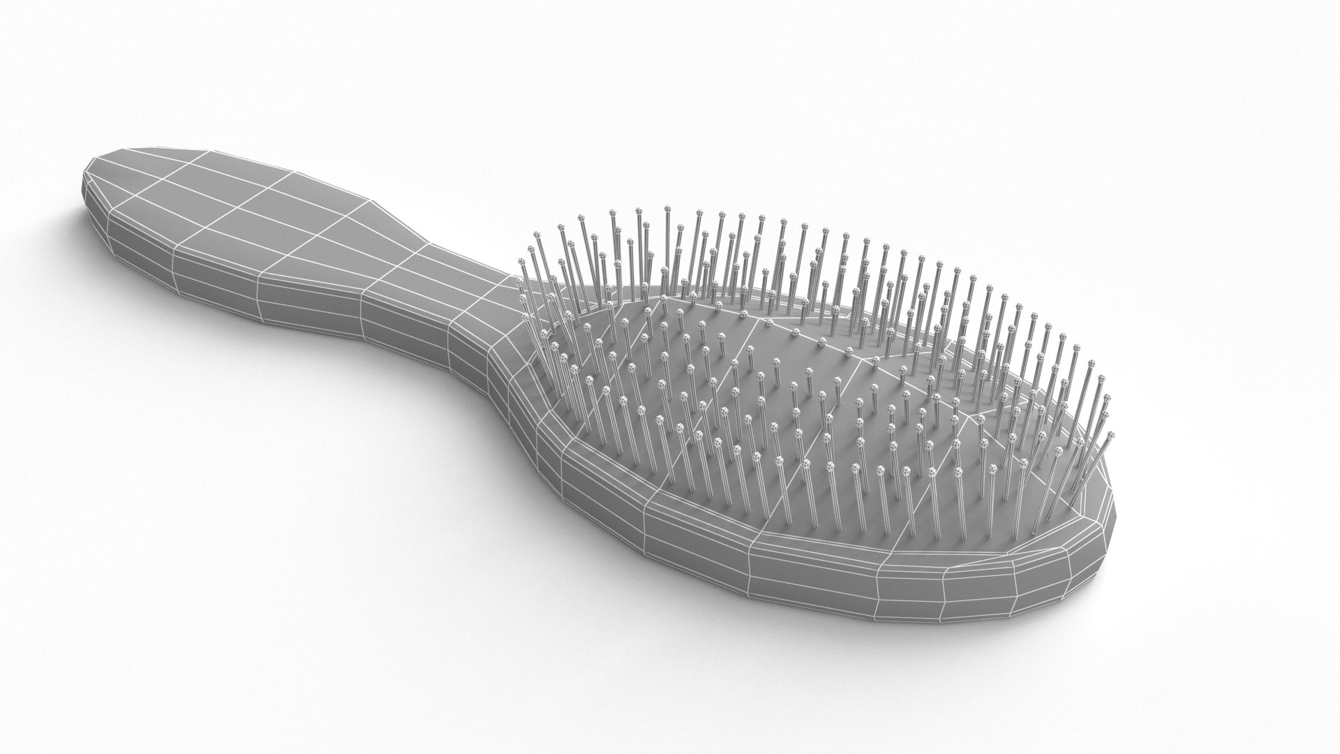 3D Blue Hair Brush Model - TurboSquid 2221857