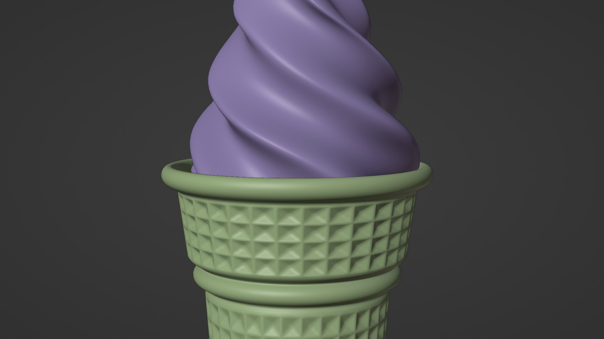 3D Model Ice Cream White - TurboSquid 2064662