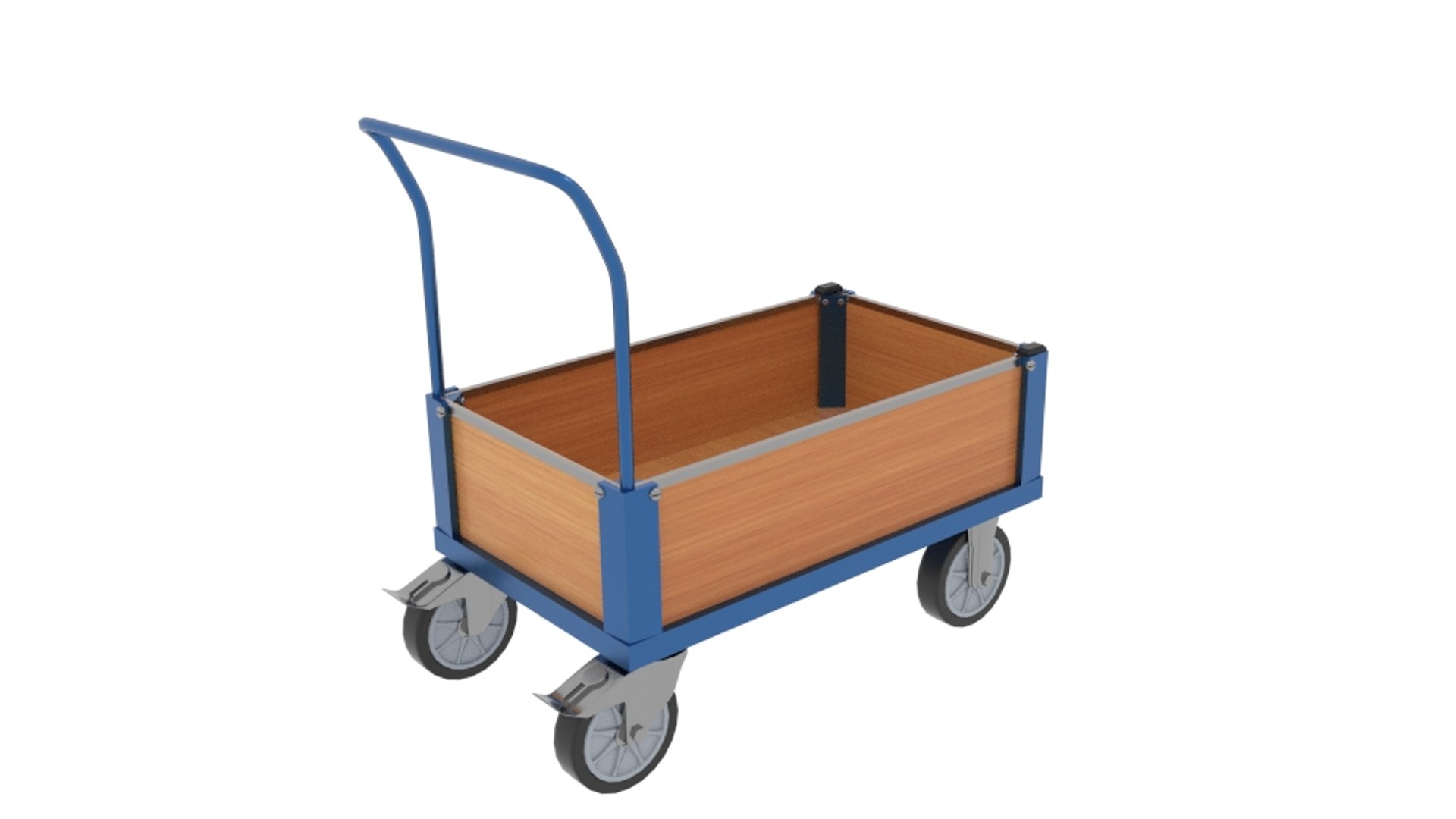 Sided box cart model - TurboSquid 1283023