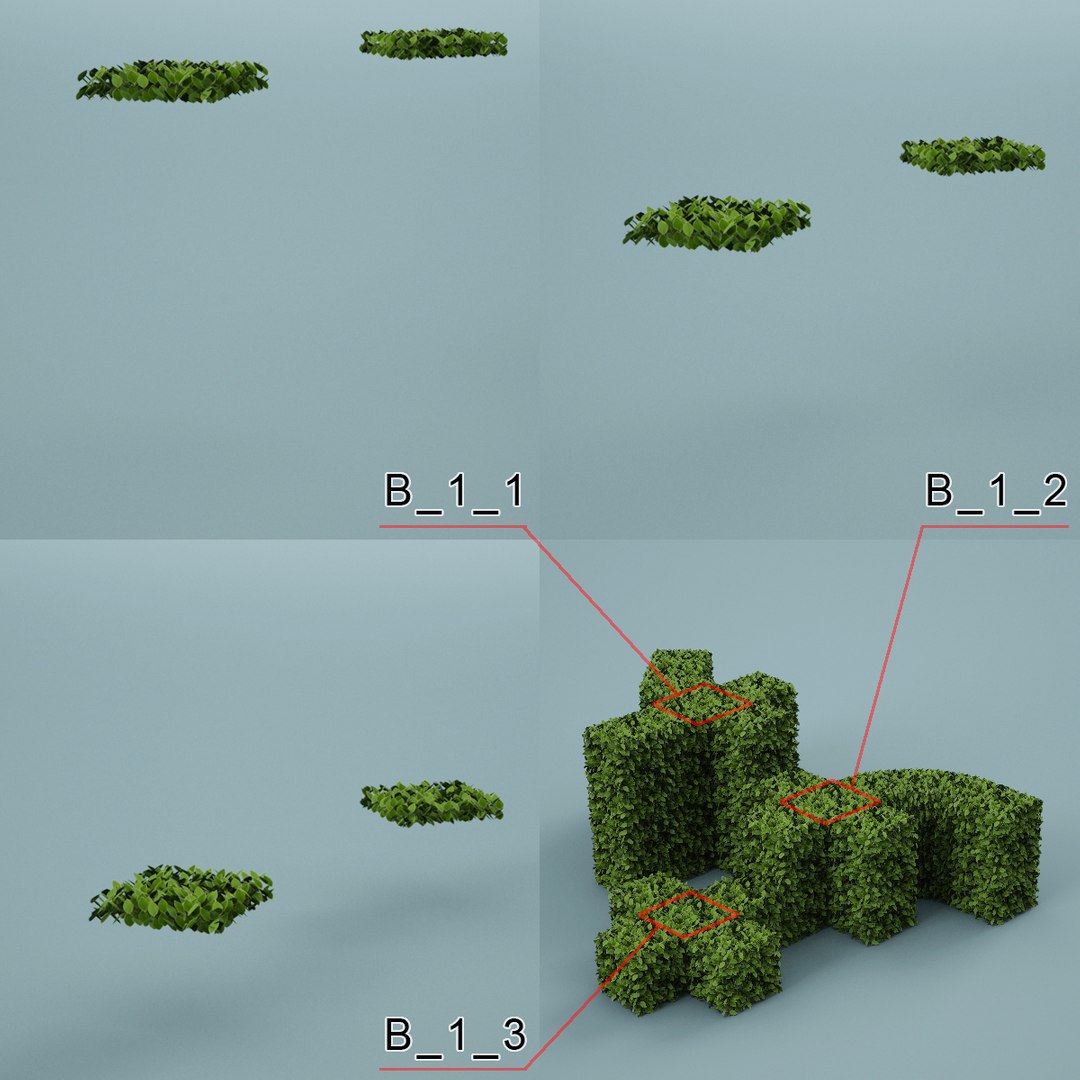 Garden Bush 3d Model