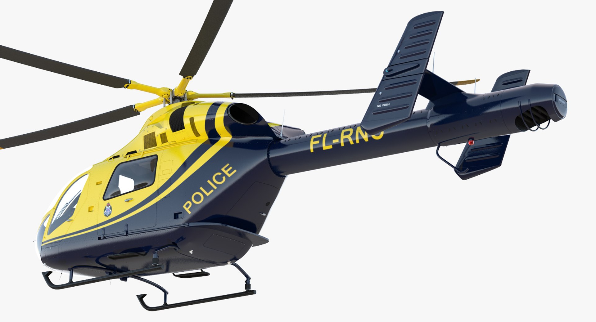 Police Helicopter Md 902 3D Model - TurboSquid 1174275