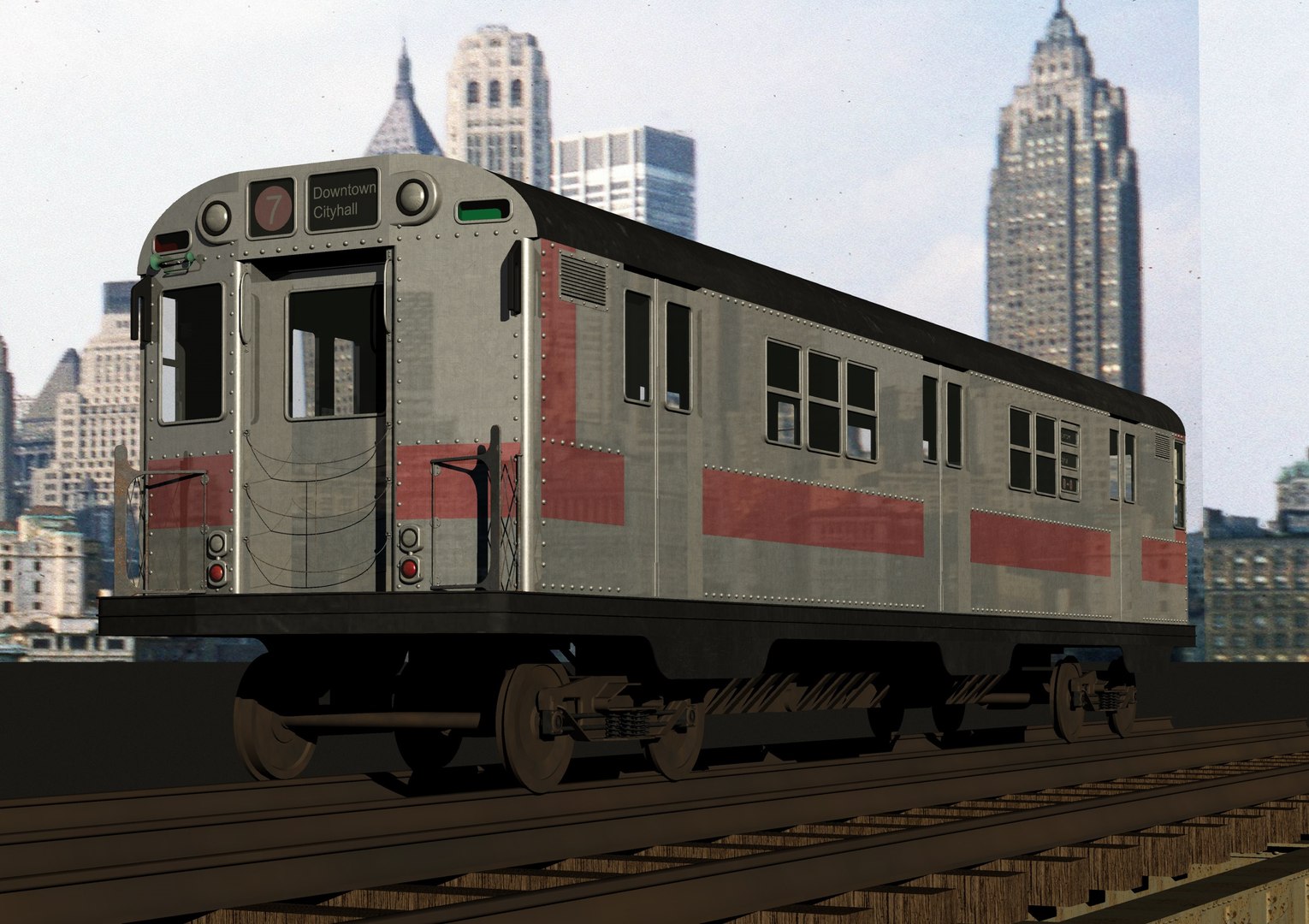 3D Redbird Subway Car - Model - TurboSquid 1390658