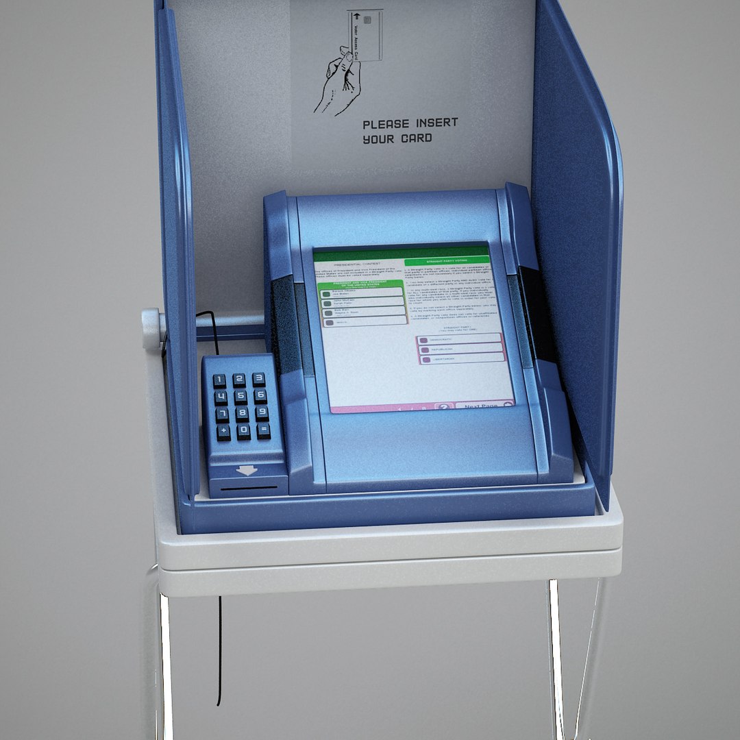 3d E-voting Machine Model