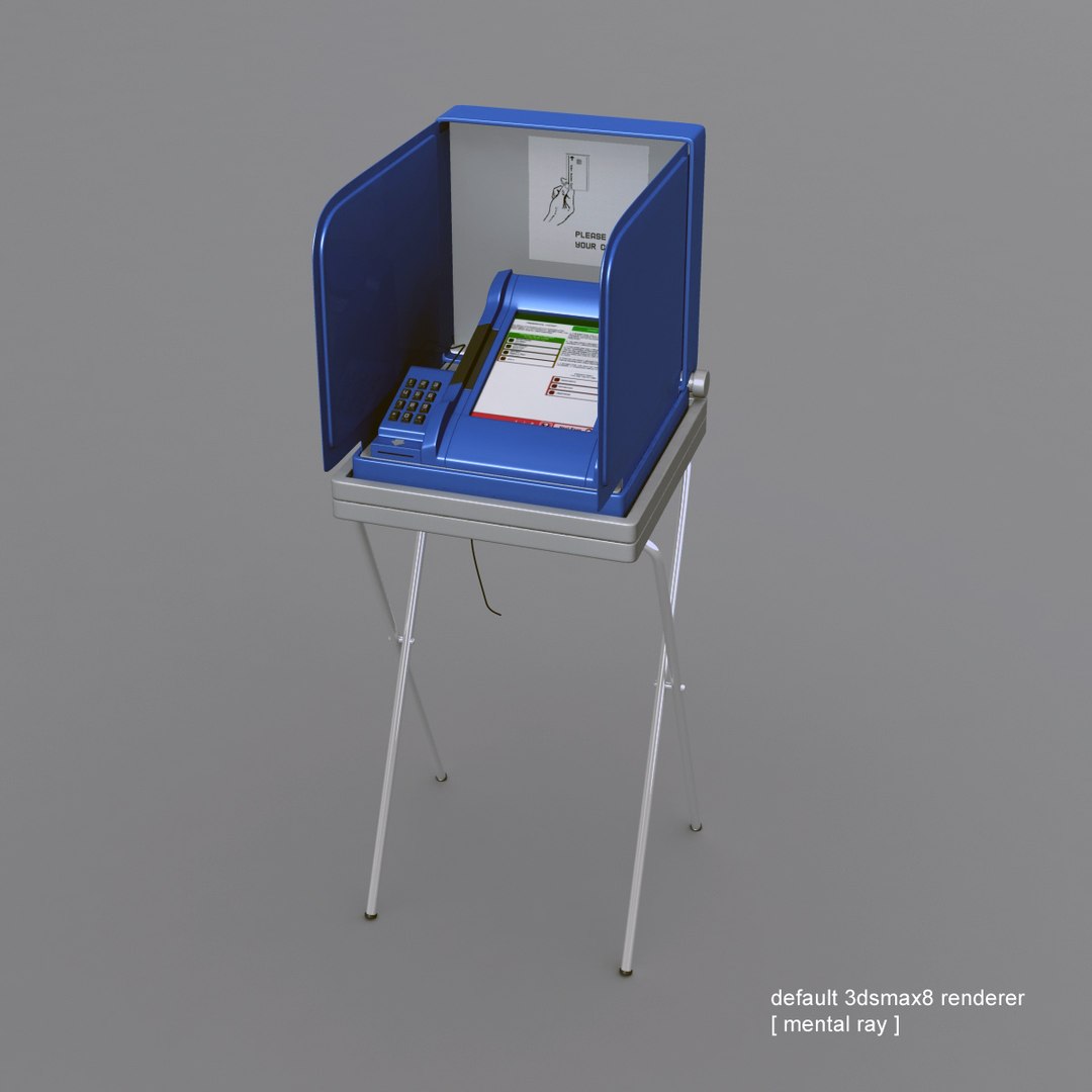 3d E-voting Machine Model