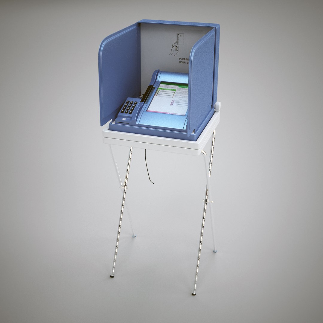 3d E-voting Machine Model