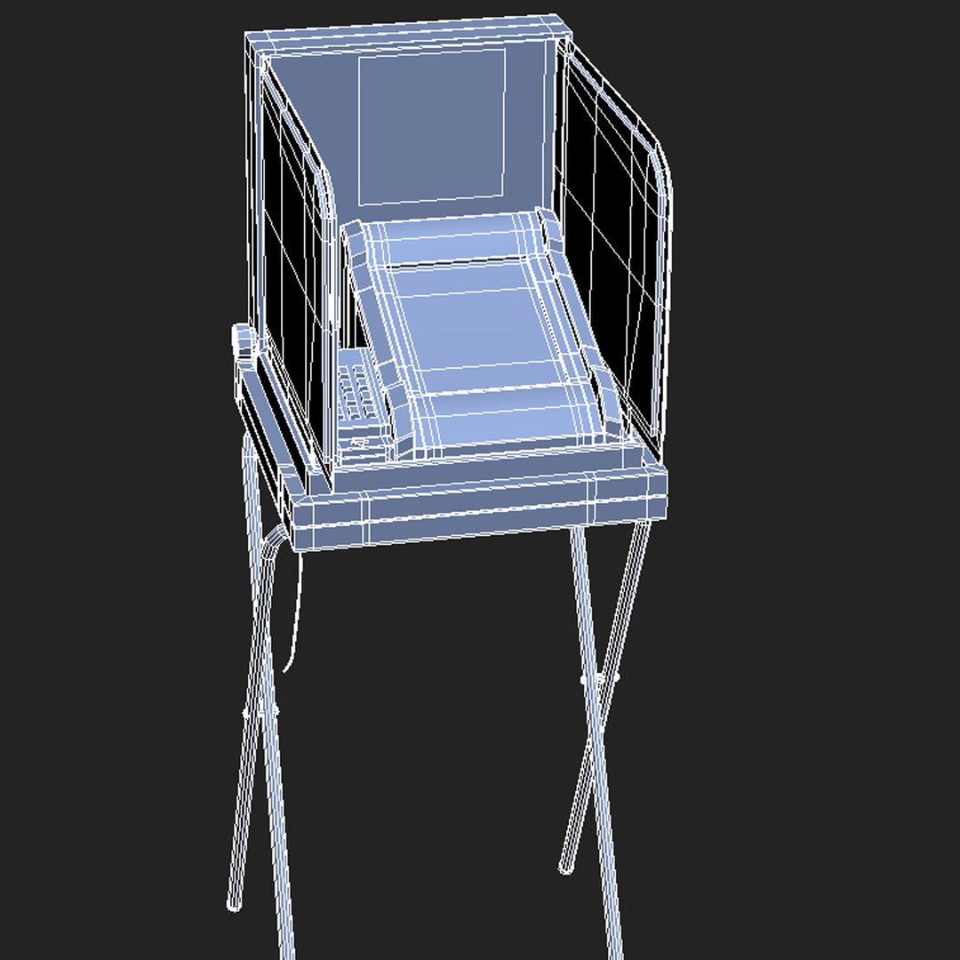 3d E-voting Machine Model