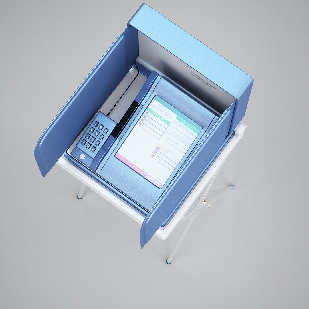 3d E-voting Machine Model