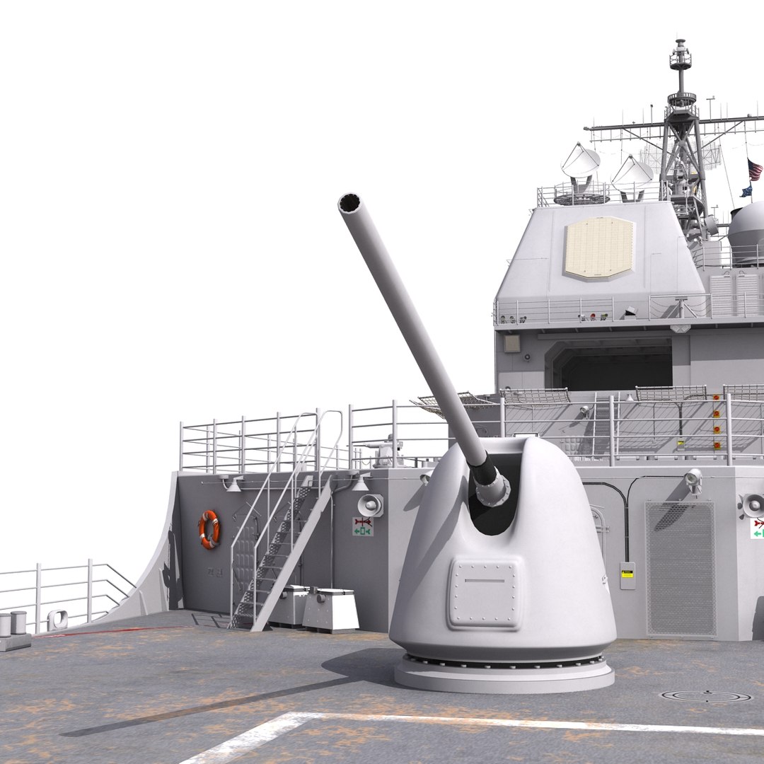 3d uss gettysburg cg-64 modeled
