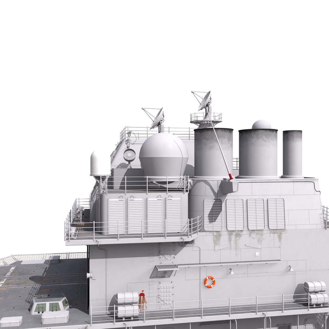 3d Uss Gettysburg Cg-64 Modeled