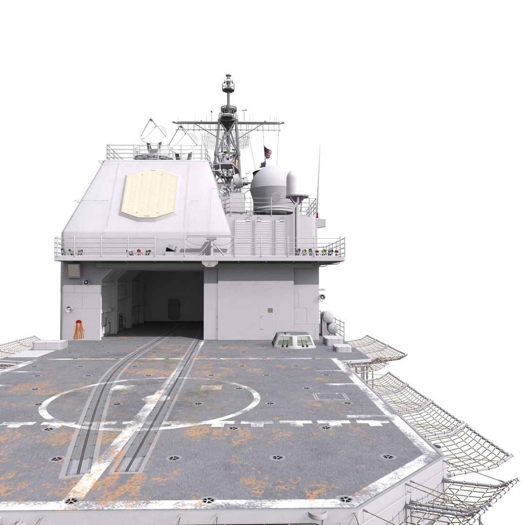 3d uss gettysburg cg-64 modeled