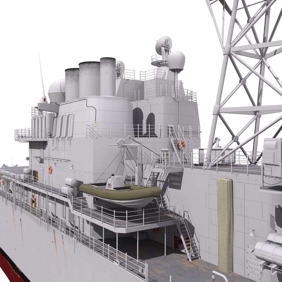 3d Uss Gettysburg Cg-64 Modeled