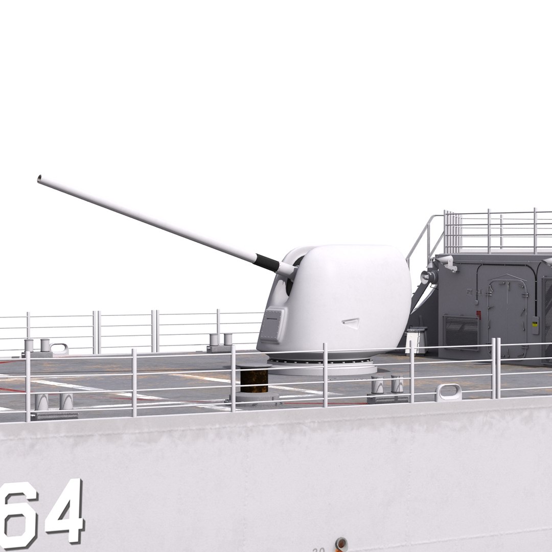 3d uss gettysburg cg-64 modeled