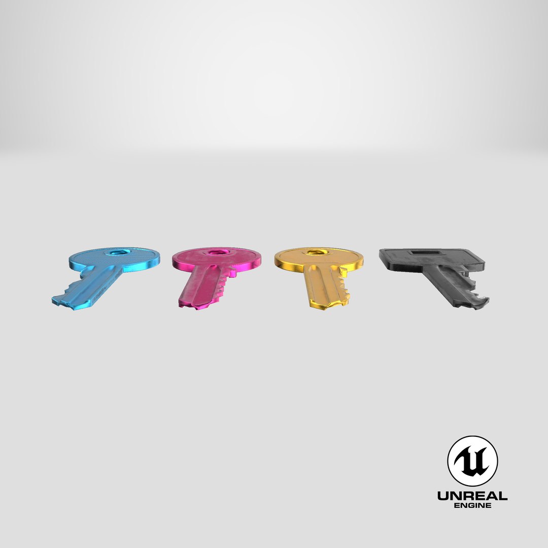 Colored Keys Model - TurboSquid 1281404