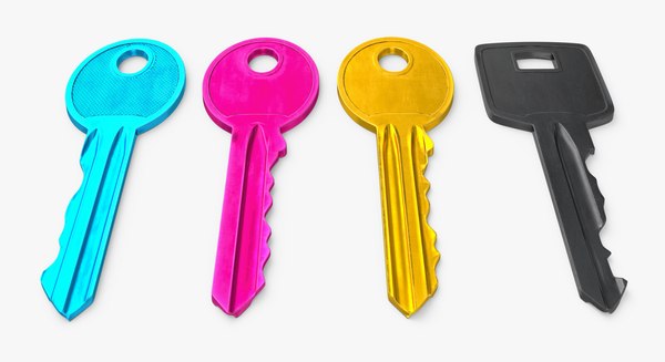Colored keys model - TurboSquid 1281404