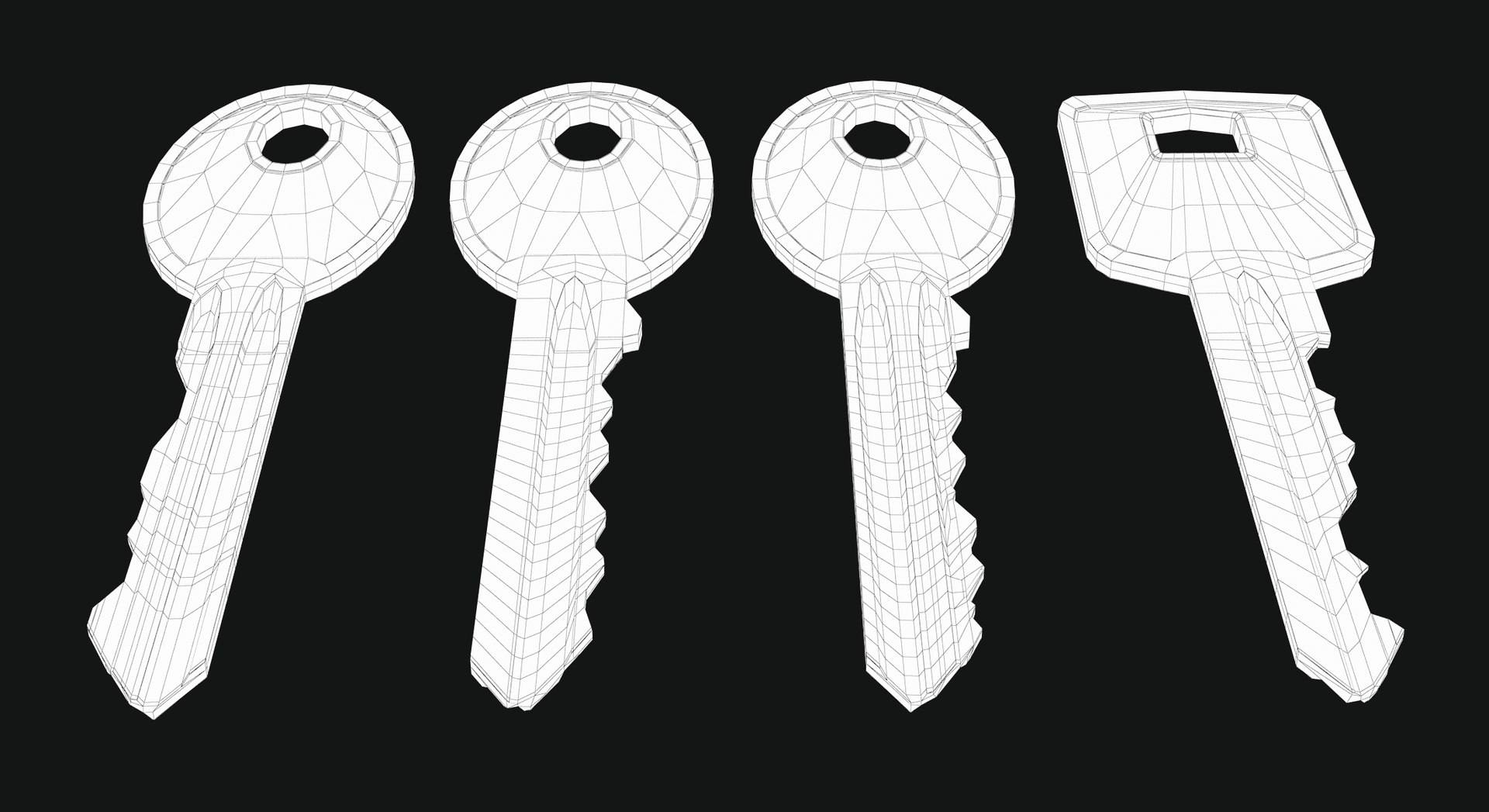 Colored keys model - TurboSquid 1281404