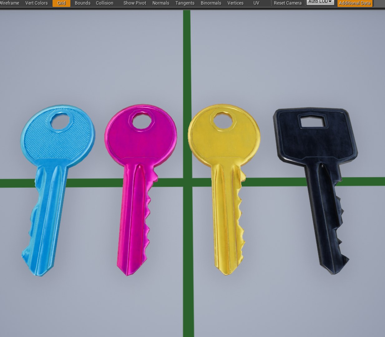 Colored keys model - TurboSquid 1281404
