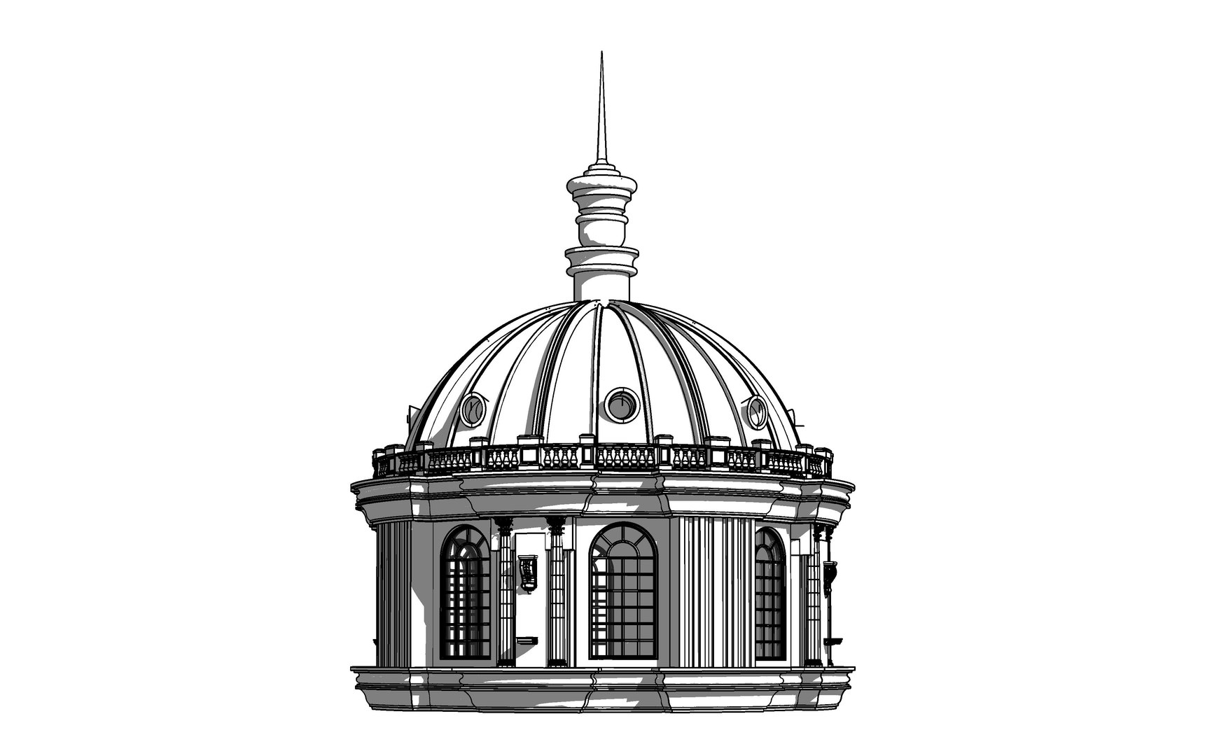 Classic Dome Model - TurboSquid 1530729
