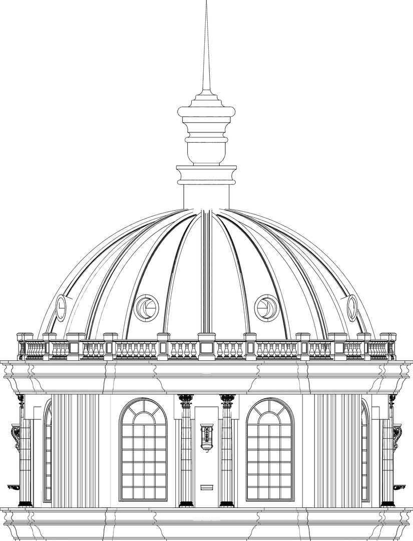 Classic Dome Model - TurboSquid 1530729