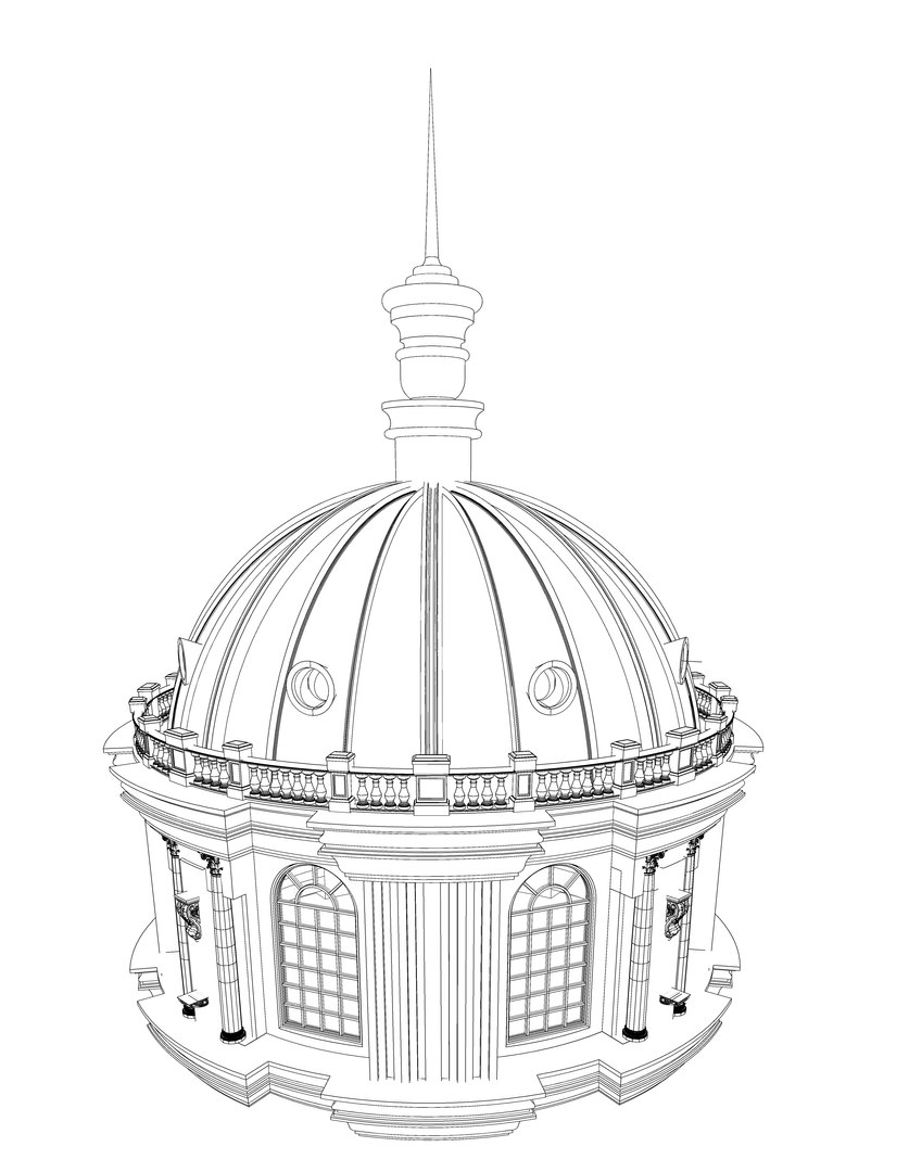 Classic Dome Model - TurboSquid 1530729