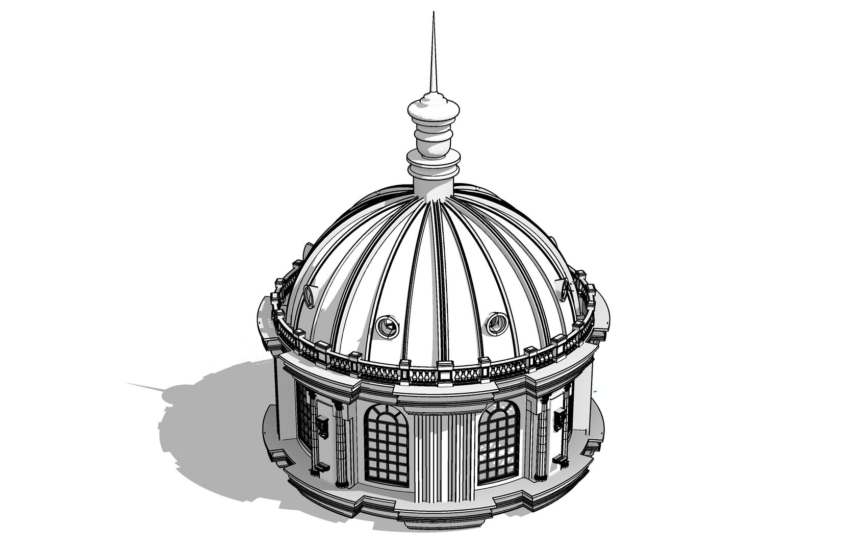 Classic Dome Model - TurboSquid 1530729