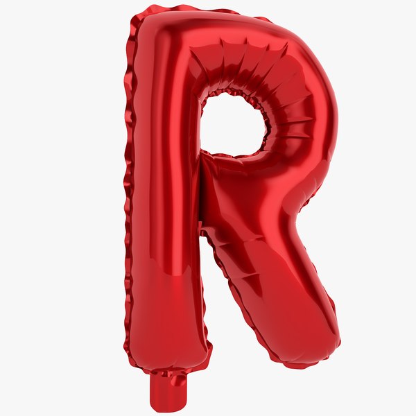 modelo 3d Globo Letra R Rojo - TurboSquid 1386313