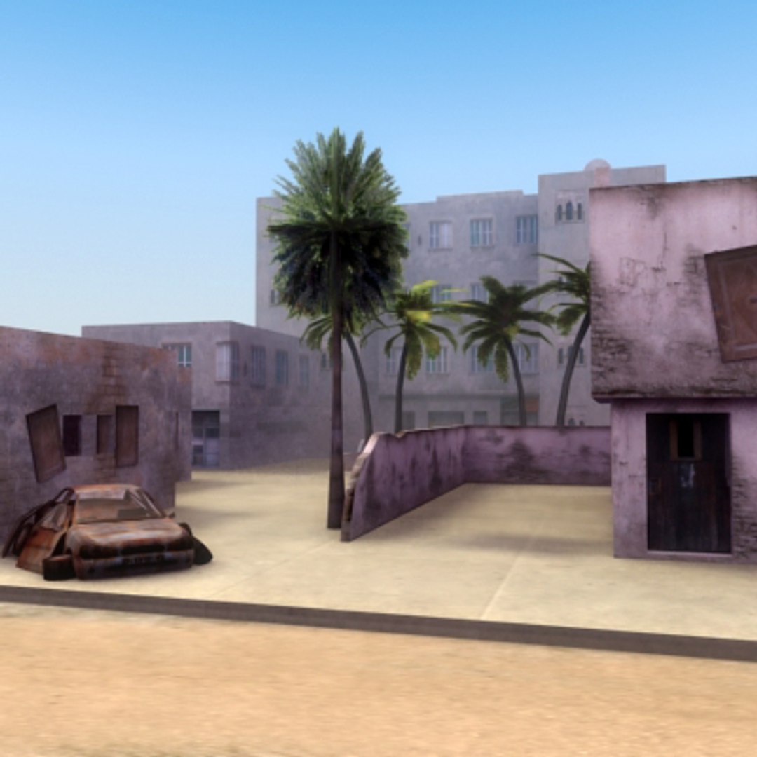 lightwave arab city construction buildings