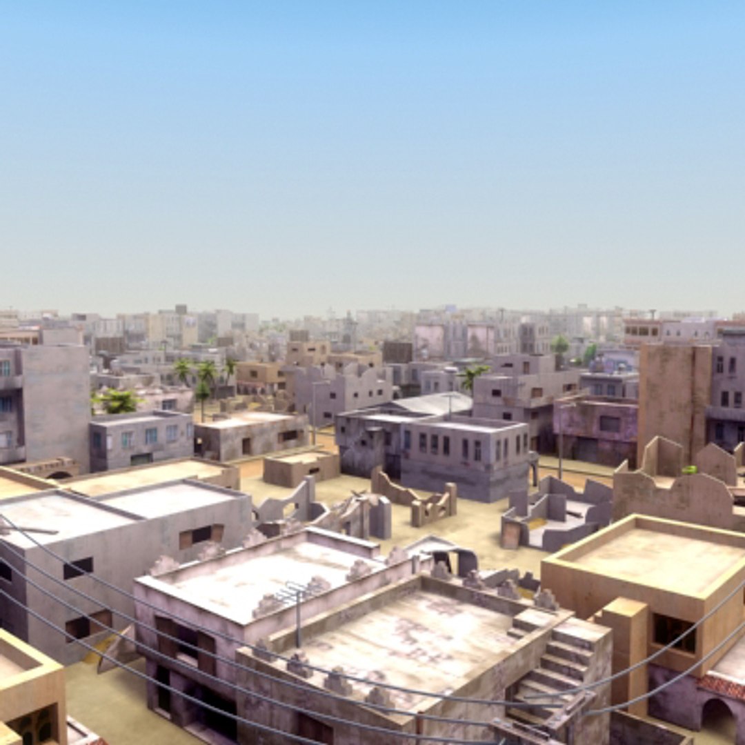 lightwave arab city construction buildings